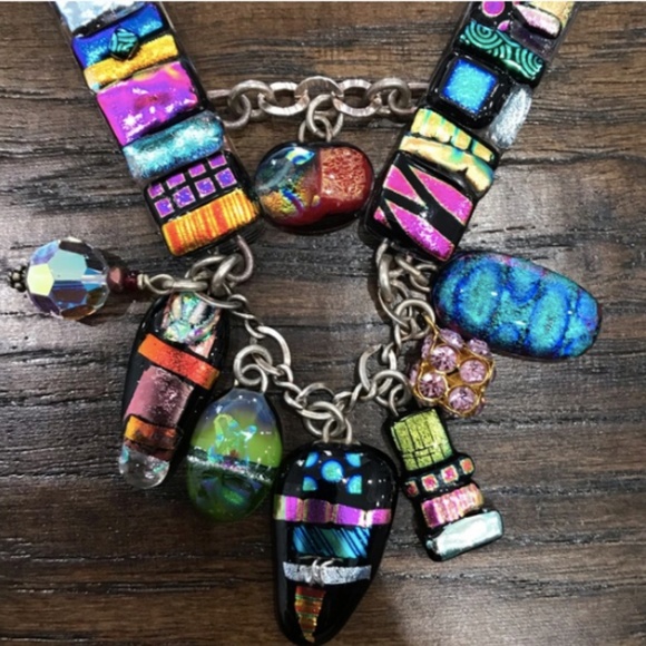 Evette V. Everett | Jewelry | Evette V Everett Glass Necklace And ...